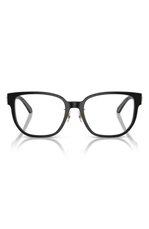Versace 54mm Square Eyeglasses - Black