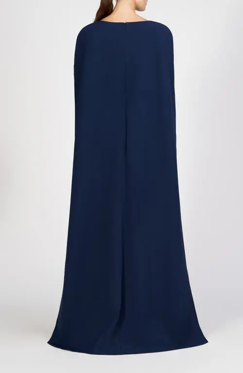 KAY UNGER Alexandria Cape Sleeve Gown