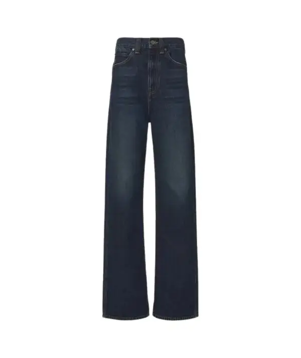 Khaite Bonnie High-rise Wide-leg Jeans - Blue