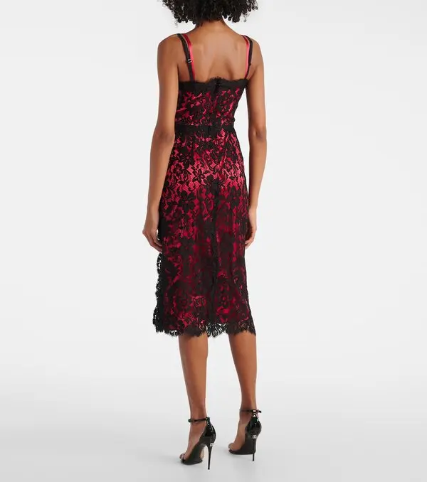 Dolce & Gabbana Floral Lace Slip Dress