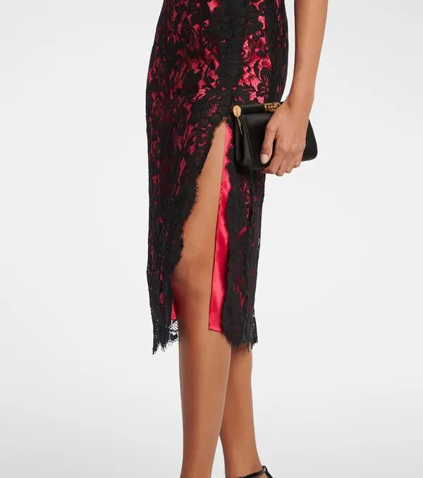 Dolce & Gabbana Floral Lace Slip Dress