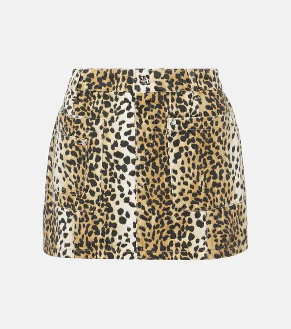 Blumarine Leopard-print Mini Skirt