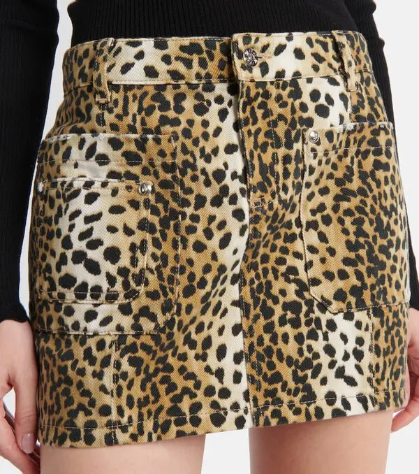 Blumarine Leopard-print Mini Skirt