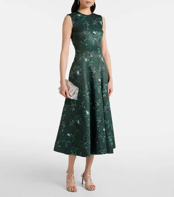 EMILIA WICKSTEAD Mara Floral Taffeta Gown