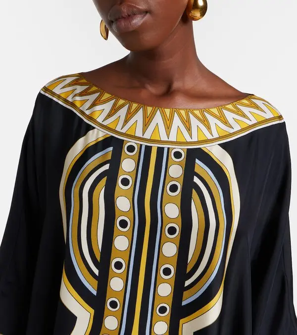 La DoubleJ Printed Silk Twill Maxi Dress - Multicoloured