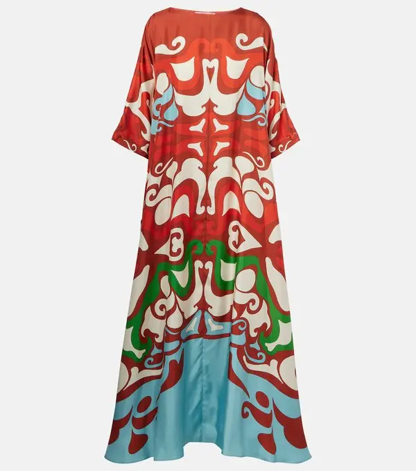 La DoubleJ Printed Silk Twill Maxi Dress - Multicoloured