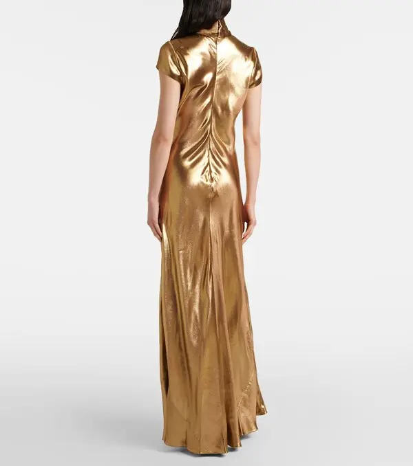 Galvan Solar Gaze Scarf-detail Gown