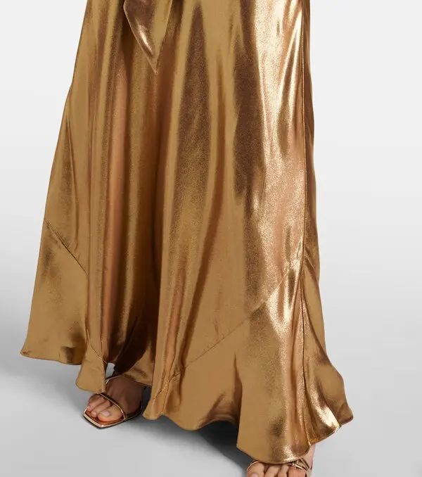 Galvan Solar Gaze Scarf-detail Gown