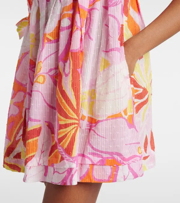 Poupette St Barth Catalina Printed Cotton Mini Dress