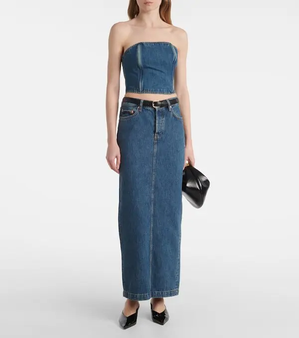 Wardrobe.NYC Denim Tube Top