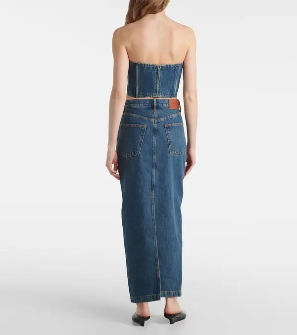 Wardrobe.NYC Denim Tube Top