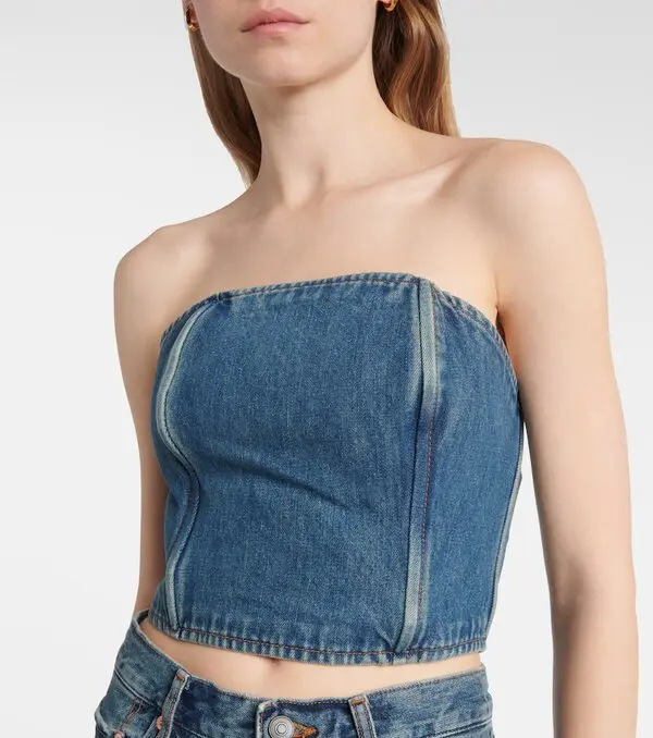 Wardrobe.NYC Denim Tube Top