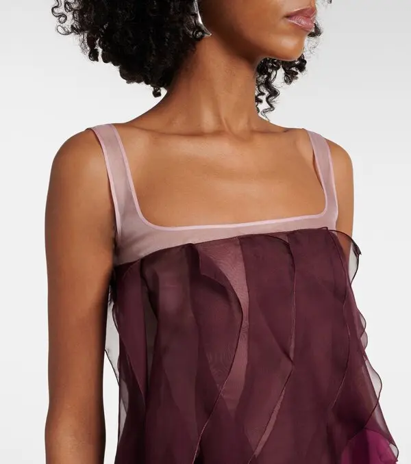 NENSI DOJAKA Kiera Ruffled Minidress - Pink