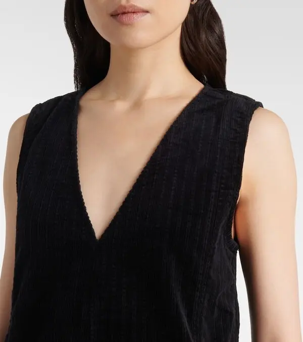 GANNI Cotton Corduroy Mini Dress