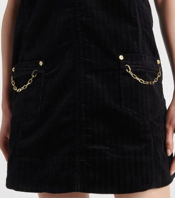 GANNI Cotton Corduroy Mini Dress