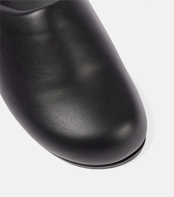 Rick Owens Granola Leather Mules - Black
