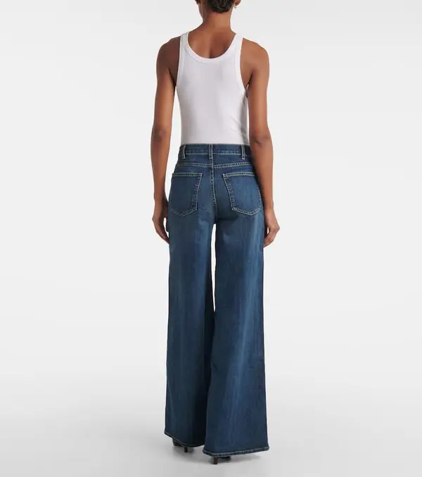 NILI LOTAN Rolland Wide-leg Jeans - Blue