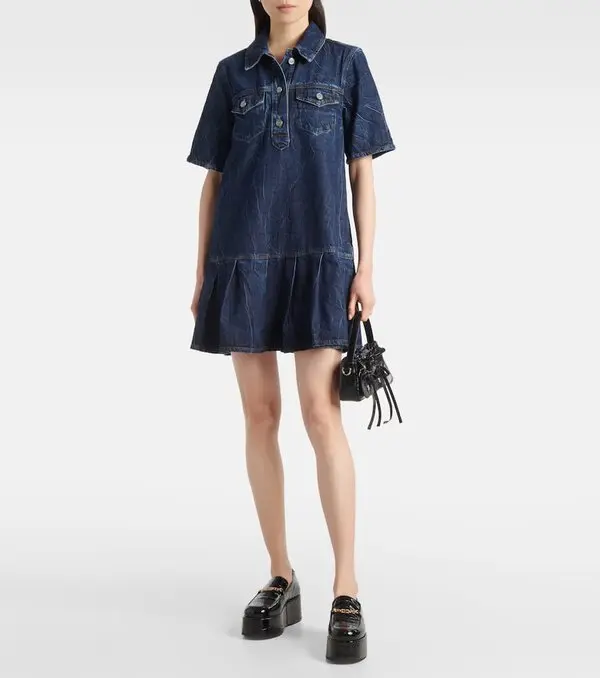 GANNI Denim Minidress