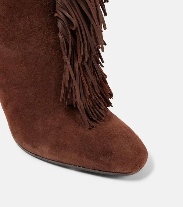 AQUAZZURA Gytane 85 Fringed Knee-high Boots