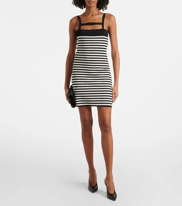 nina ricci striped knit dress Mini In Black - 30% Off Ladies dresses