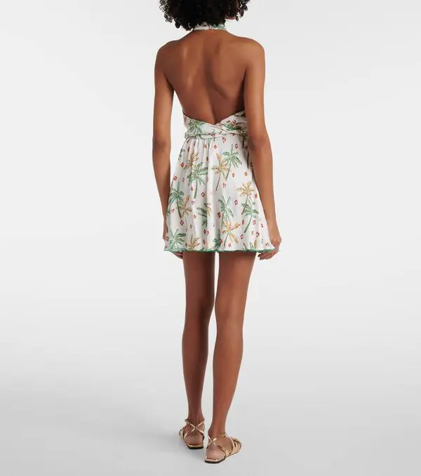 Poupette St Barth Cassandra Halterneck Mini Dress