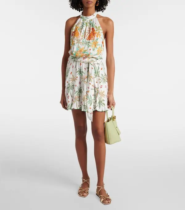 Poupette St Barth Cassandra Halterneck Mini Dress