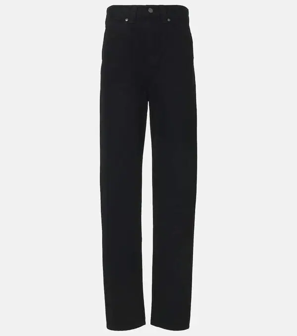Khaite Corben High-rise Tapered Jeans - Black