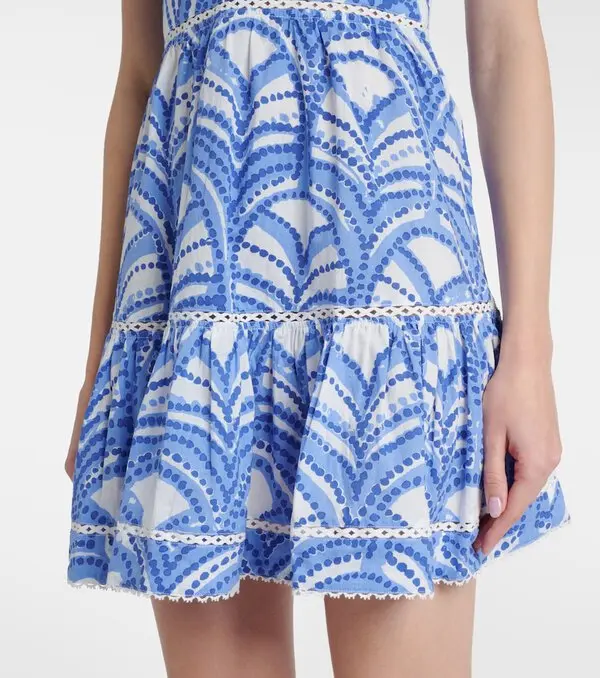 Poupette St Barth Cara Printed Mini Dress - Blue