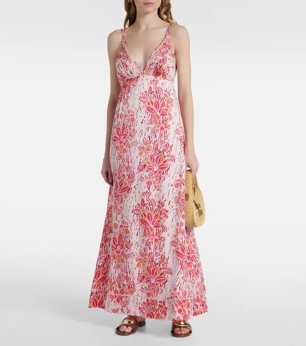 Poupette St Barth Cassandra Floral Maxi Dress