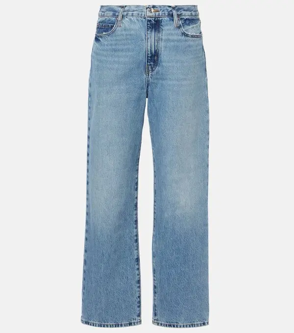 FRAME Le Jane Cropped Straight Jeans - Blue