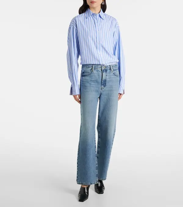 FRAME Le Jane Cropped Straight Jeans - Blue