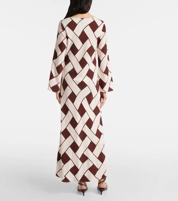 Rixo Alondra Maxi Dress - Brown