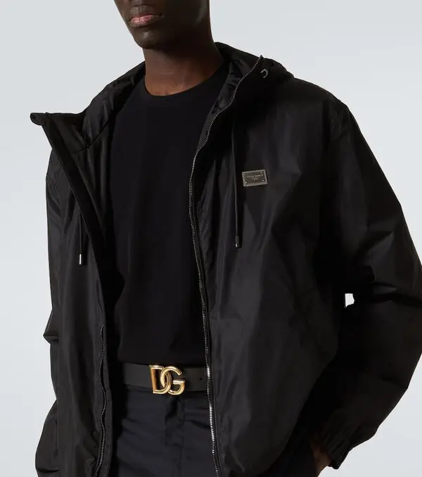 Dolce & Gabbana Logo Technical Jacket In Black - 40% Off