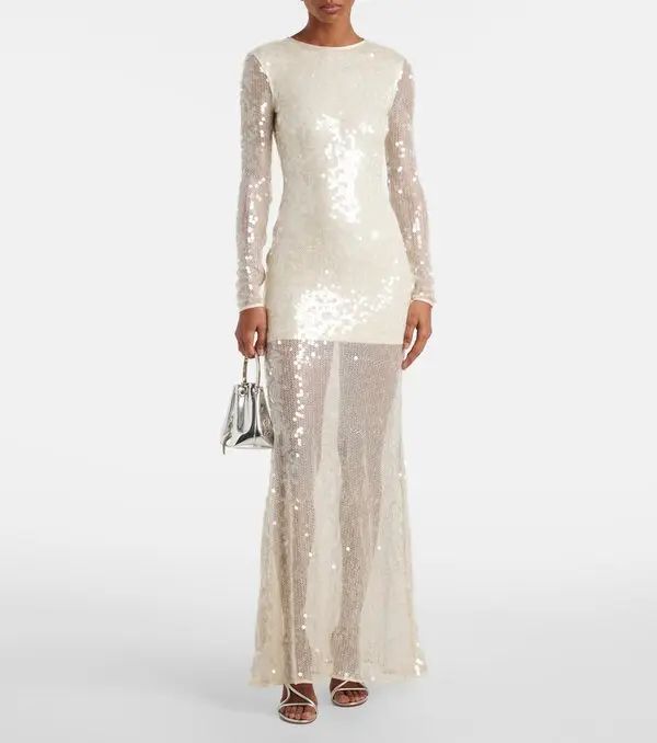 David Koma Sequined Gown