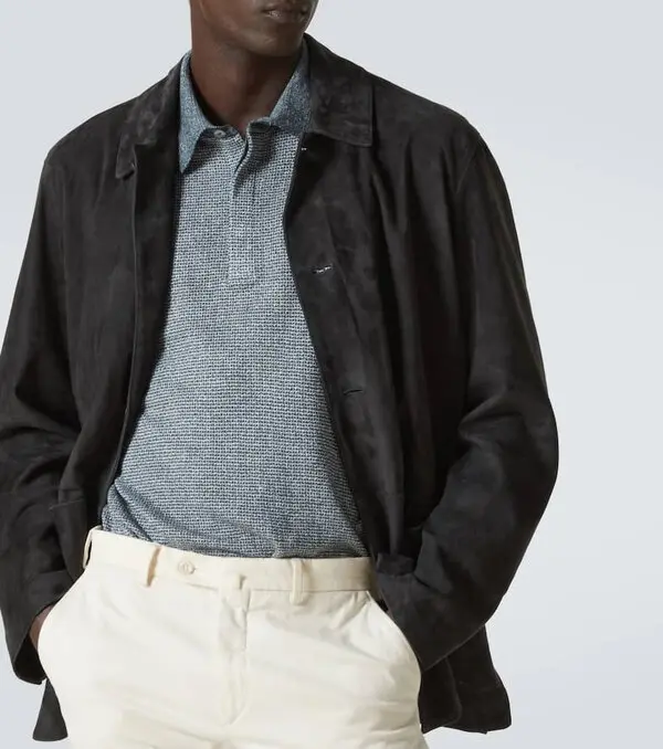 Zegna Cotton, Linen, And Silk Polo Shirt