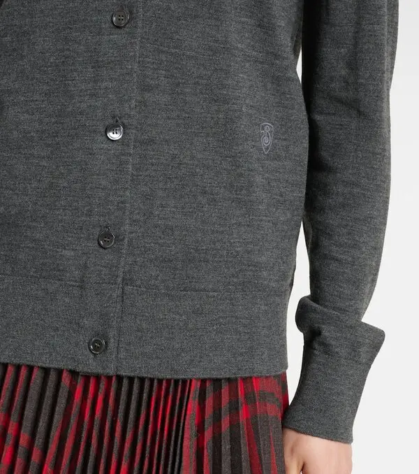 Burberry Wool Cardigan - Grey