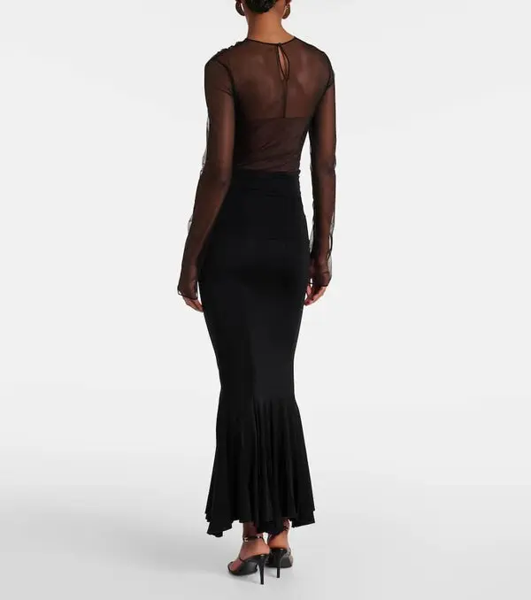 NENSI DOJAKA Zoe Flared Maxi Skirt