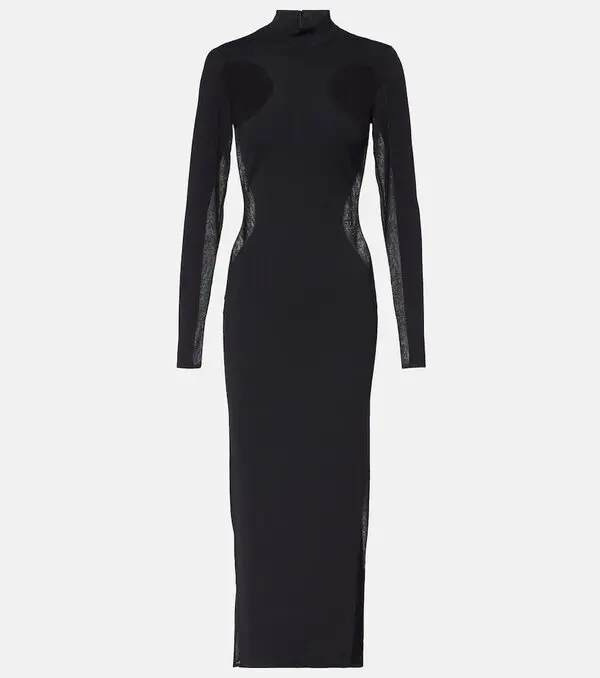 Stella McCartney Miracle Knitted Maxi Dress - Black