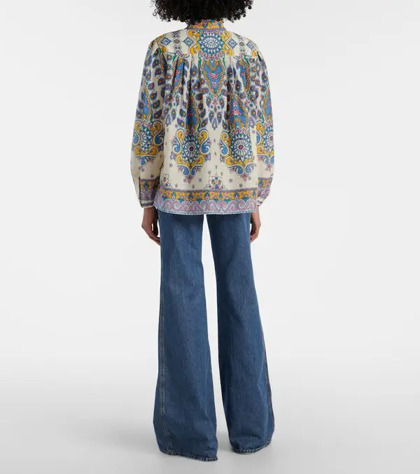 Etro Paisley Cotton And Silk Shirt