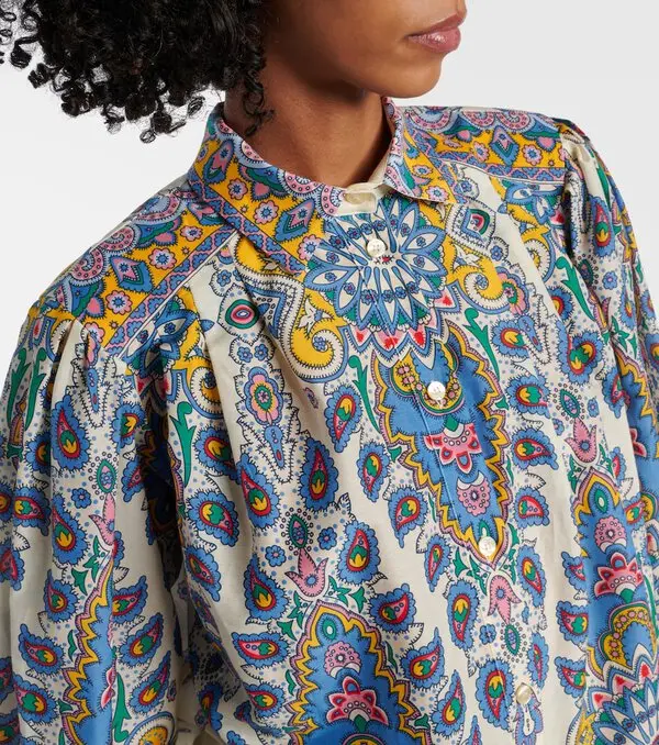 Etro Paisley Cotton And Silk Shirt