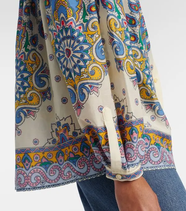 Etro Paisley Cotton And Silk Shirt