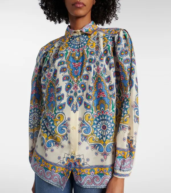 Etro Paisley Cotton And Silk Shirt