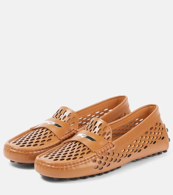 TOD'S Gommino Perforated Leather Driving Shoes