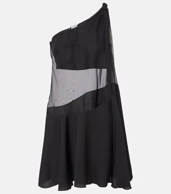 NENSI DOJAKA Daphne One-shoulder Minidress - Black