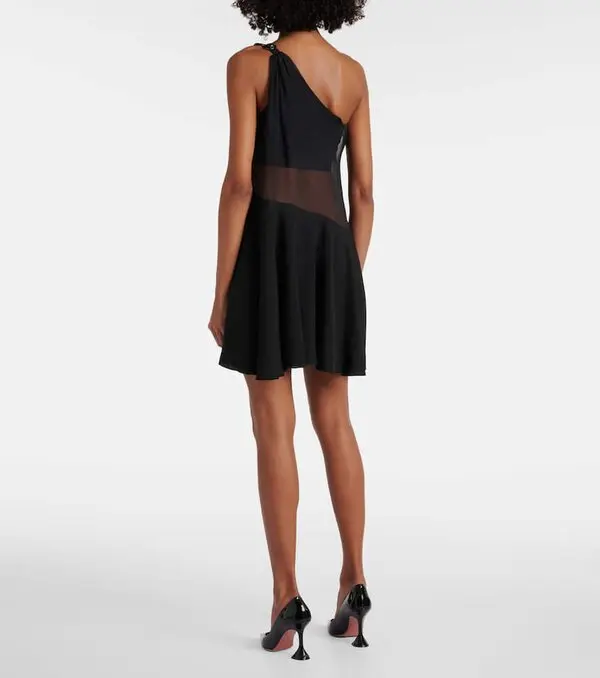 NENSI DOJAKA Daphne One-shoulder Minidress - Black