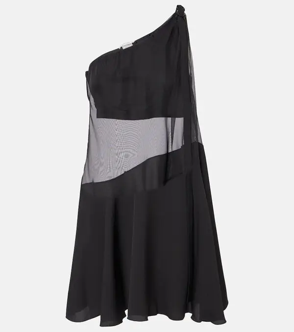 NENSI DOJAKA Daphne One-shoulder Minidress - Black