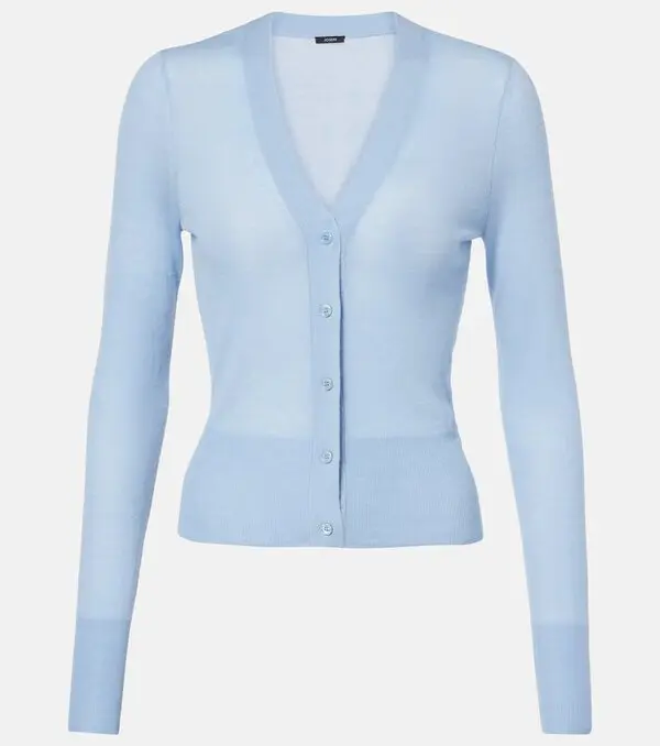 JOSEPH Cashmere Cardigan - Blue