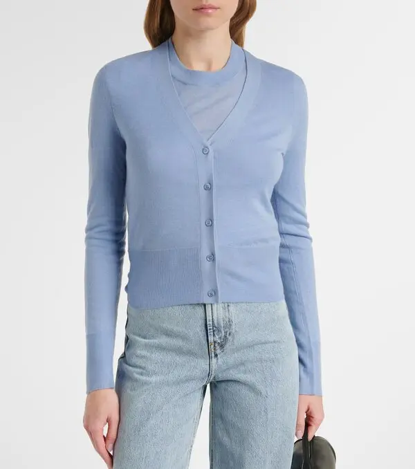 JOSEPH Cashmere Cardigan - Blue