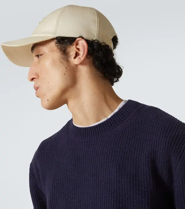 TOM FORD Tf Leather-trimmed Cotton Canvas Cap