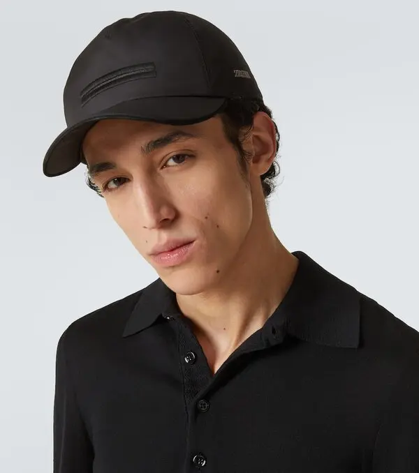 Zegna Embroidered Baseball Cap